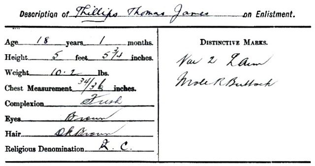 Phillips-McDonald Family History - Thomas James Phillips